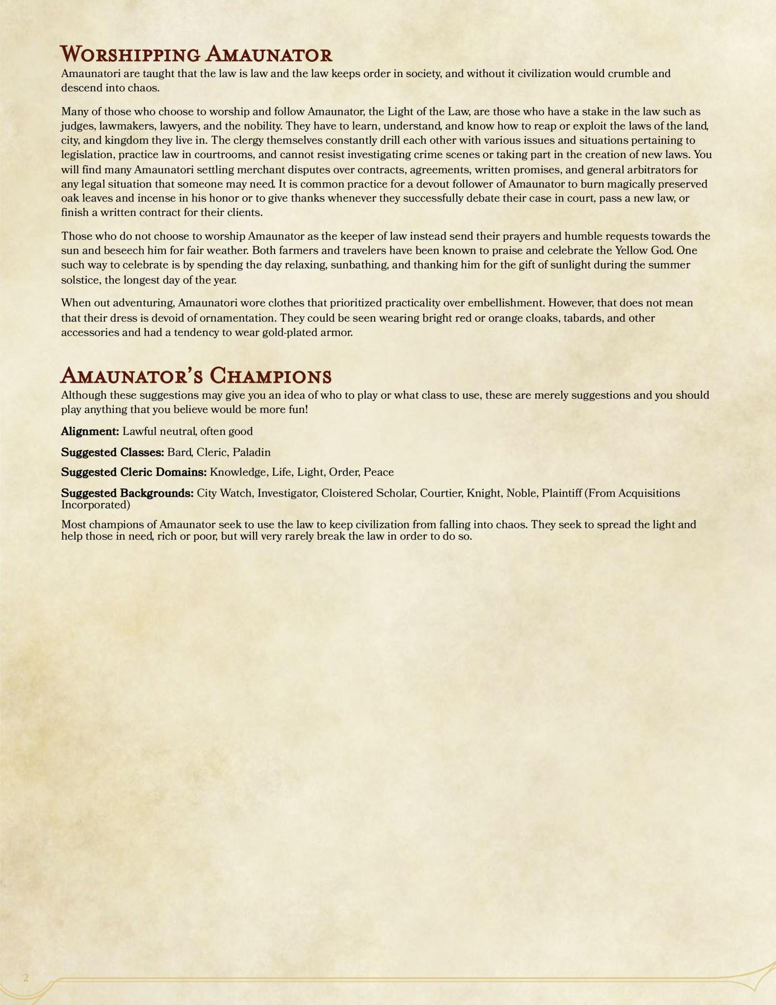 Making Piety Matter – Amaunator, Guardian of the Eternal Sun – Mighty Flail